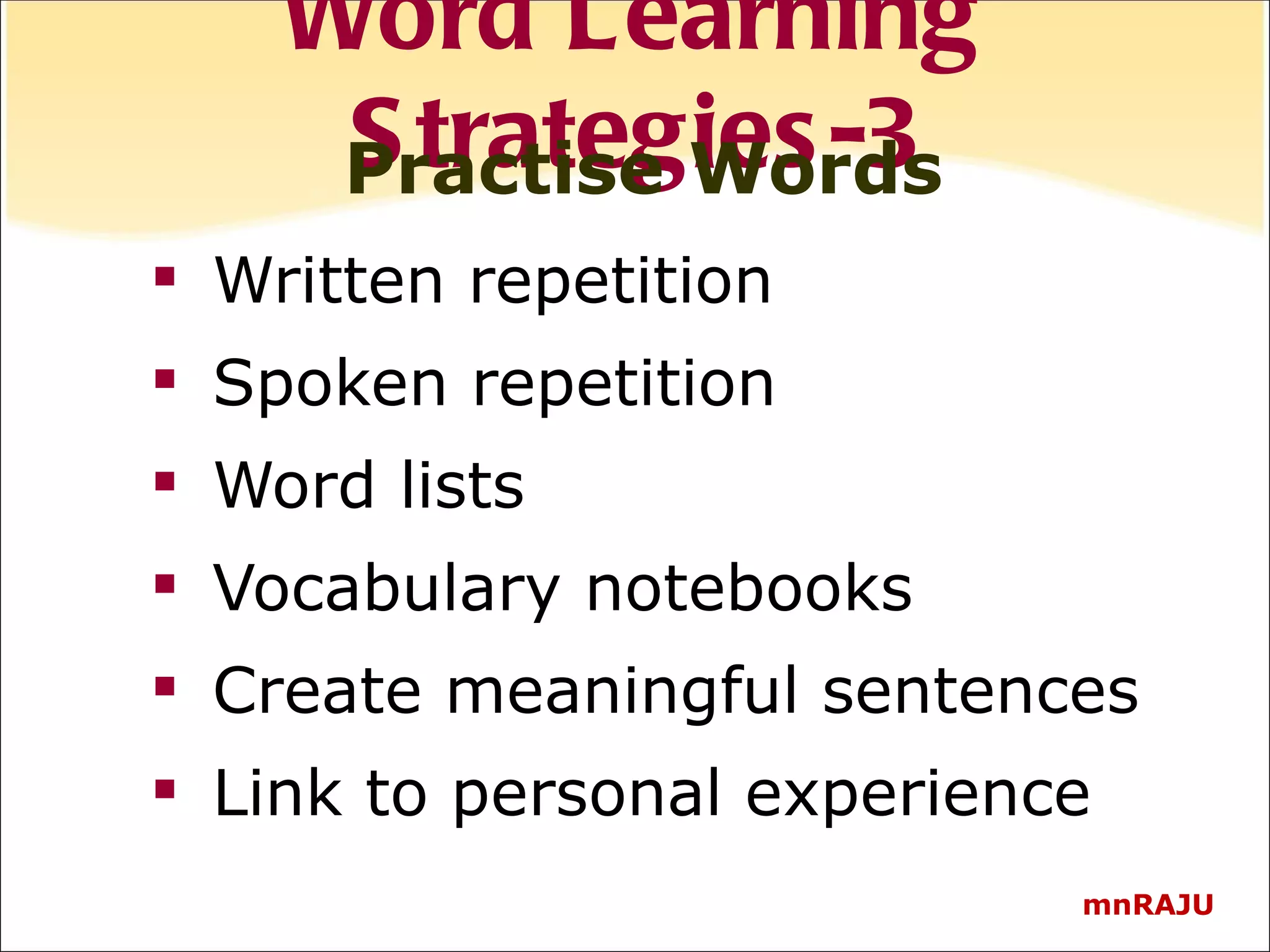 English Vocabulary | PPT