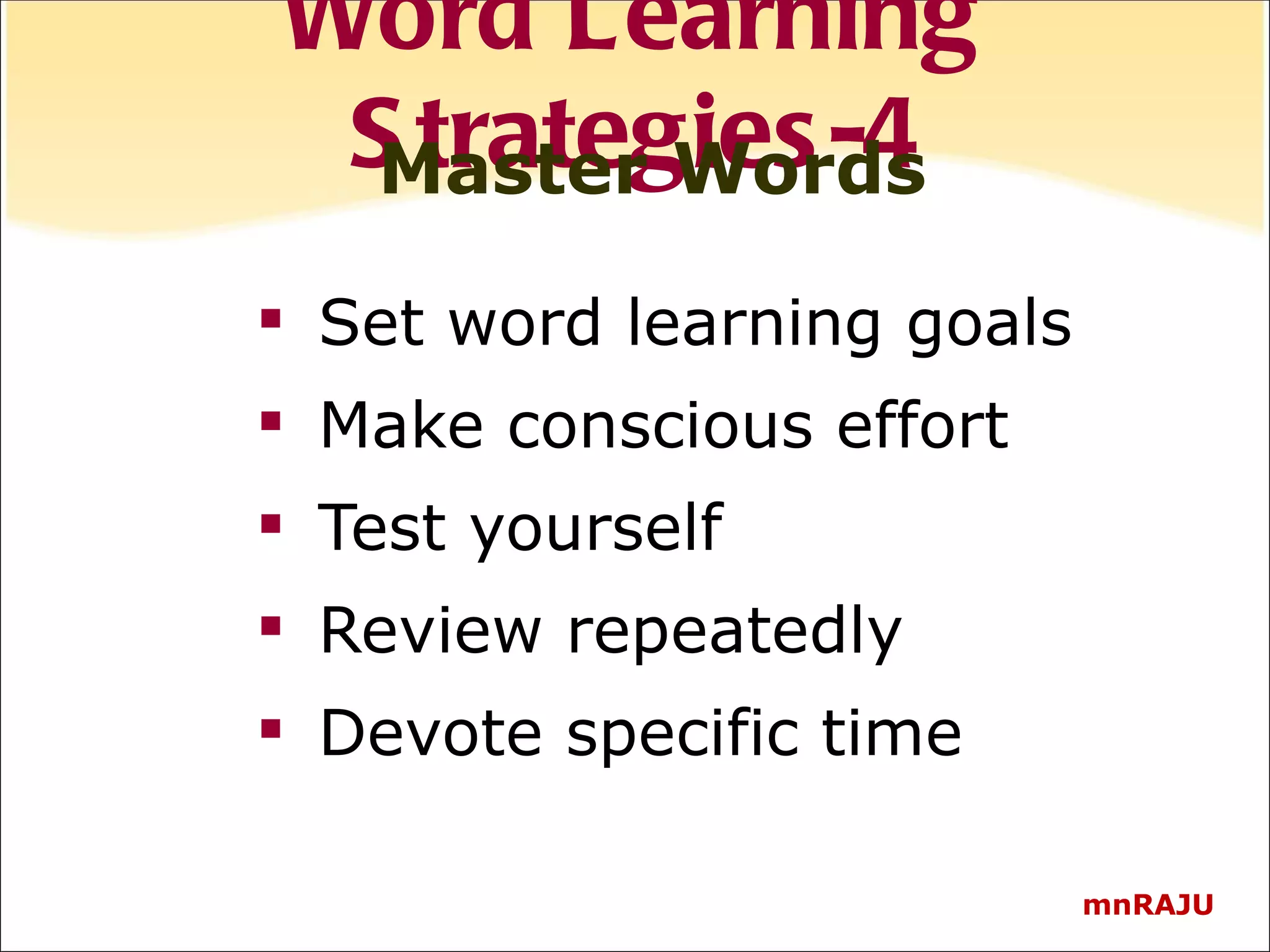 English Vocabulary | PPT