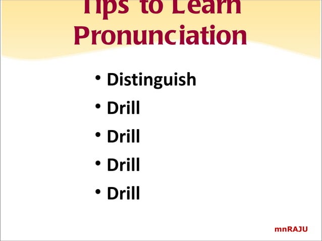 English Vocabulary | PPT