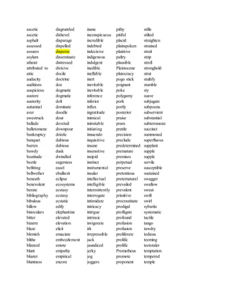 English vocabulary | DOCX
