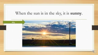 Daily English Vocabulary - Weather | PPTX