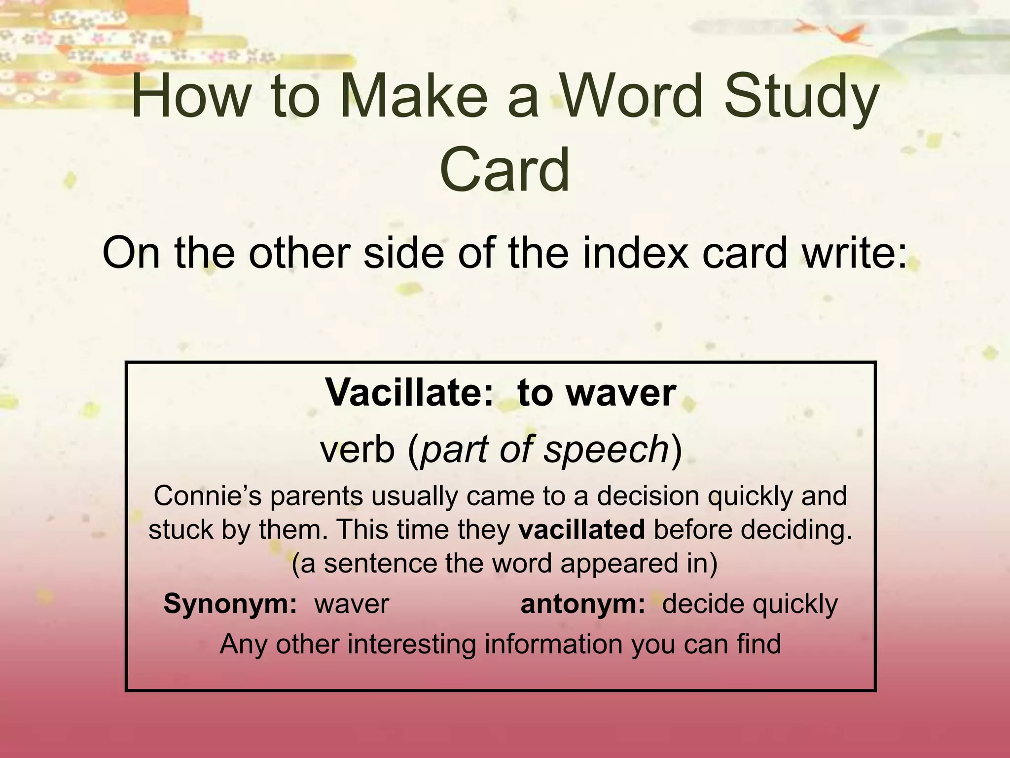 English vocabulary 1 | PPT