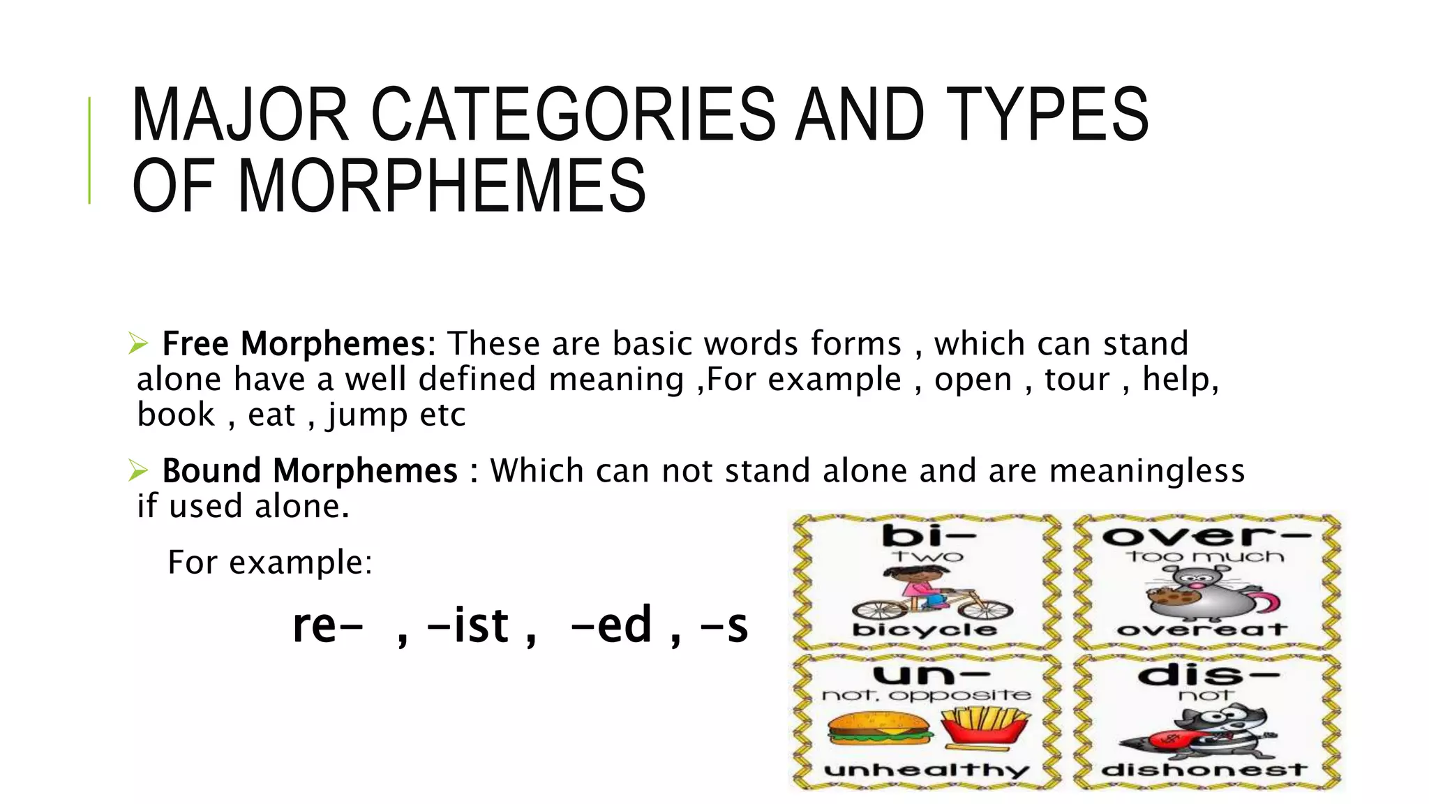 English vocabulary and basic grammar teaching by morphology | PPT