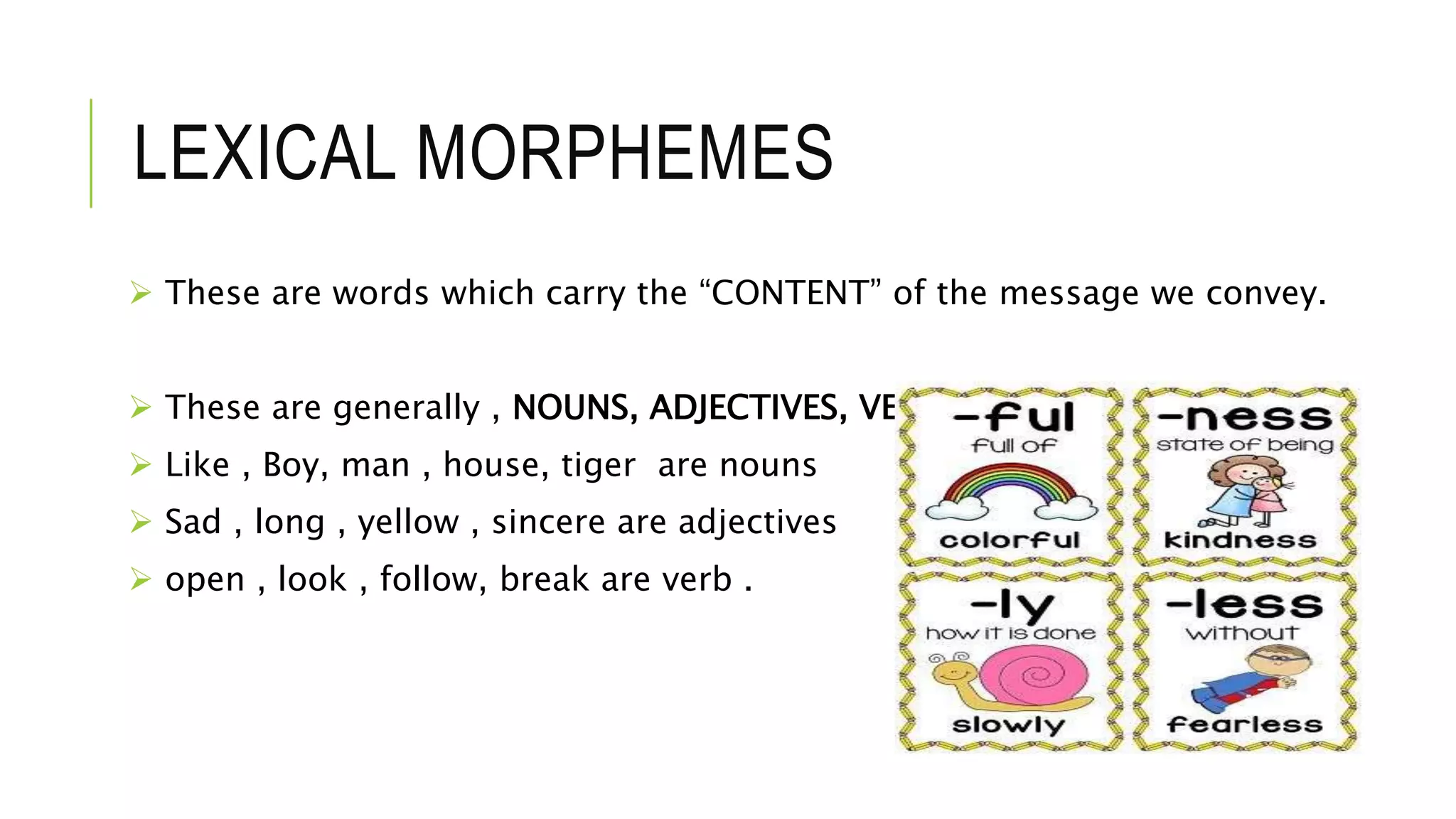 English vocabulary and basic grammar teaching by morphology | PPT