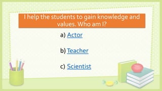 English vocabulary game | PPT