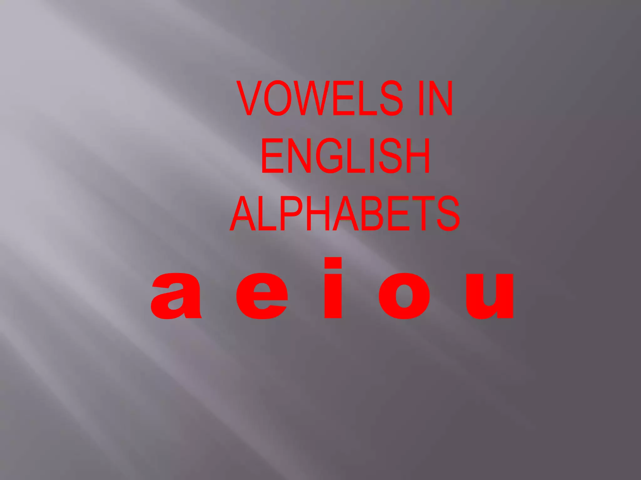 English vowels | PPTX