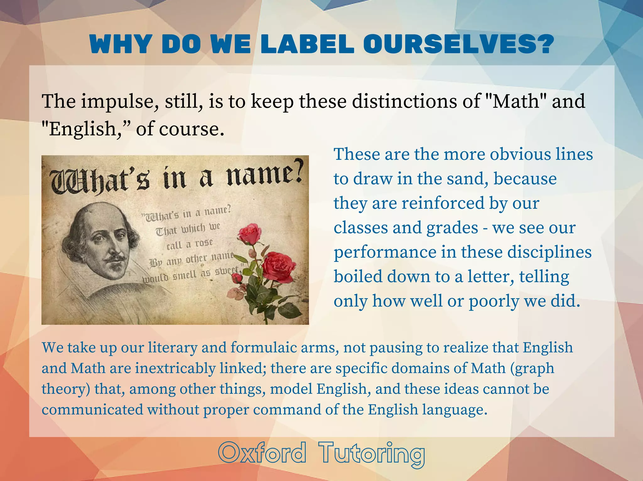 English vs. math the state of the academic detanete | PDF