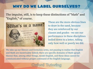 English vs. math the state of the academic detanete | PPT