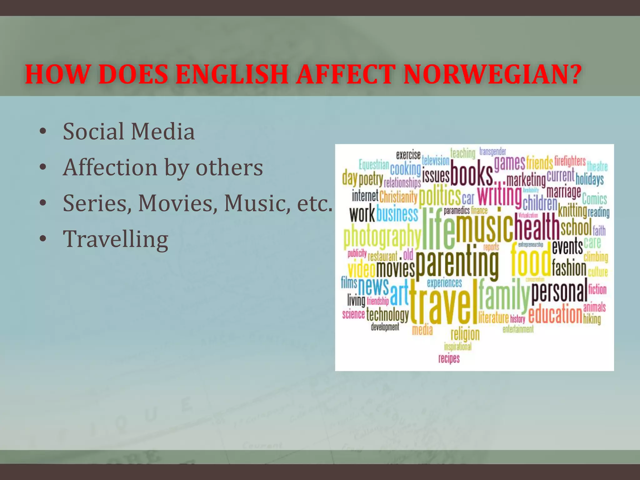 English vs norwegian | PPTX