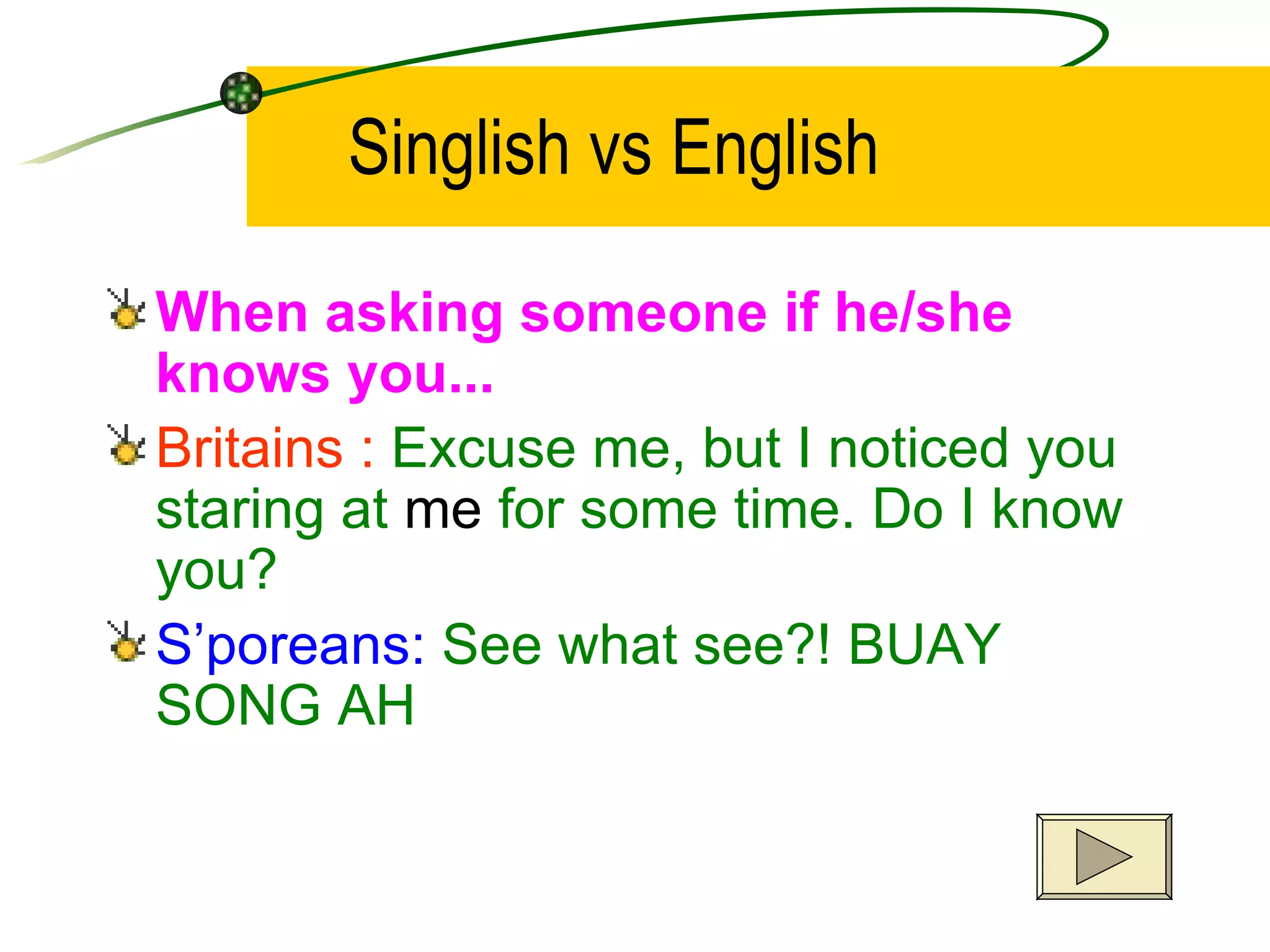 English vs Singlish (Britain vs Singaporean) | PPS