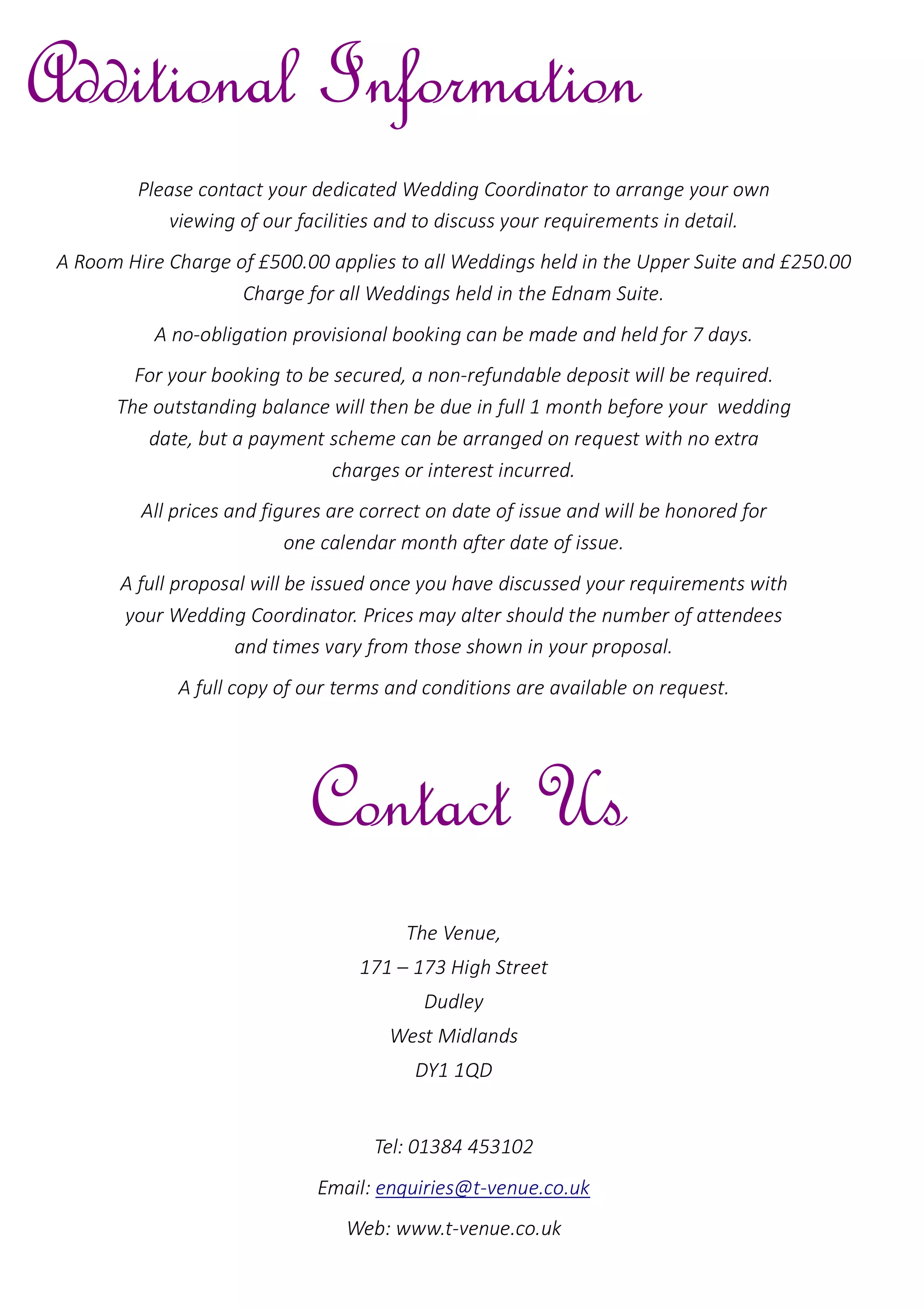 English wedding brochure (1) | PDF