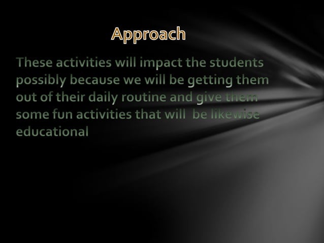 English week proposal | PPT