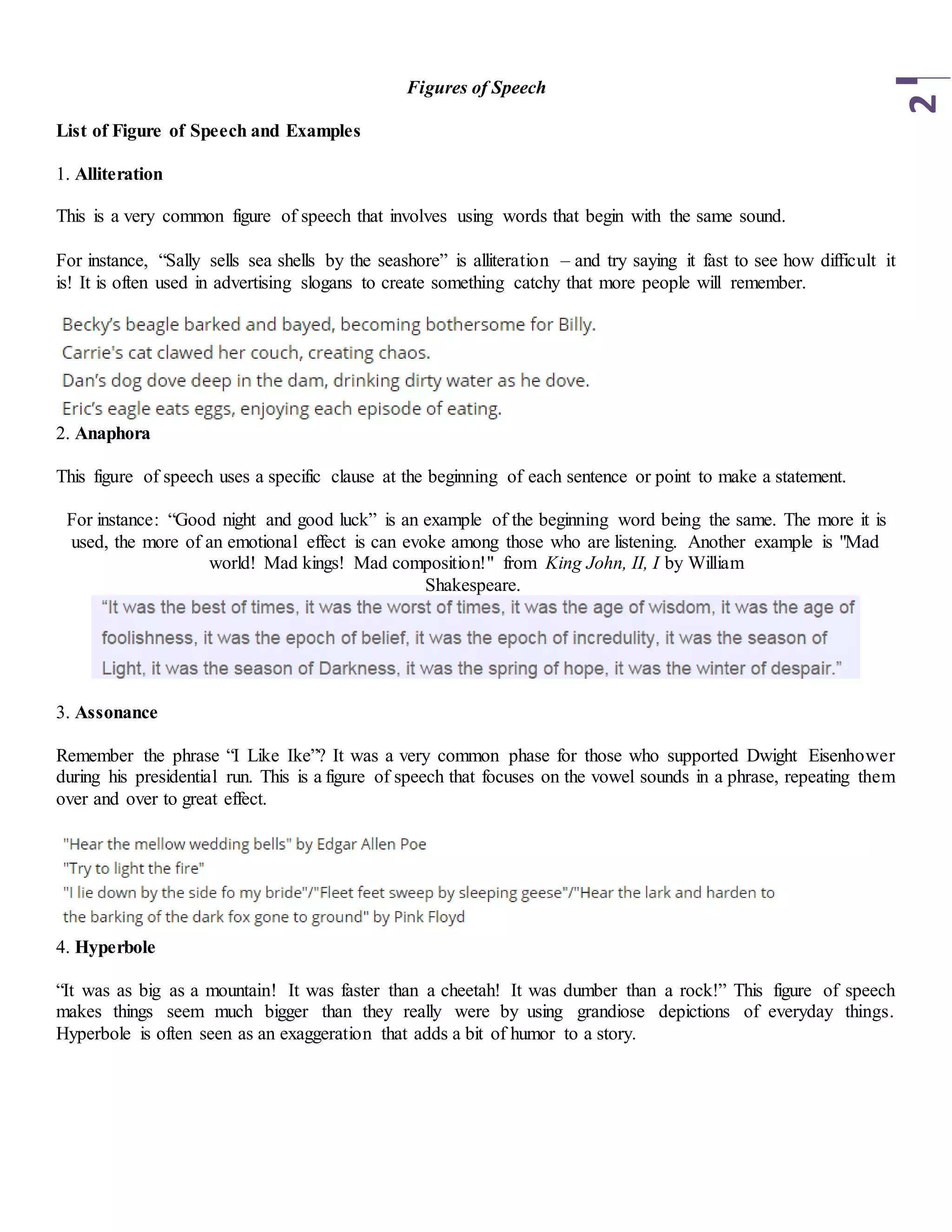 what is poetry & Figures of Speech (Hyperbole, Assonance, Anaphora, Alliteration, Irony ...