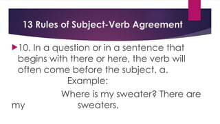 english wk2-subject verb agreement rules.pptx