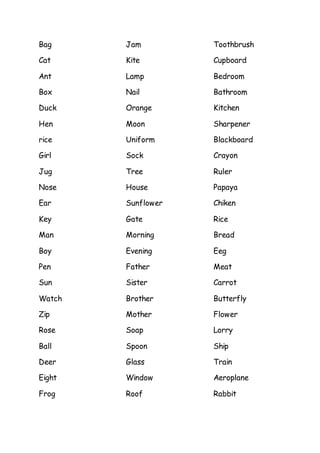 English words | DOCX