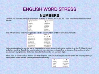 English word stress | PPT