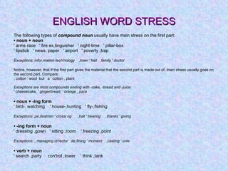 English word stress | PPT