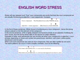 English word stress | PPT