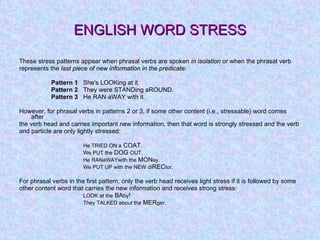 English word stress | PPT