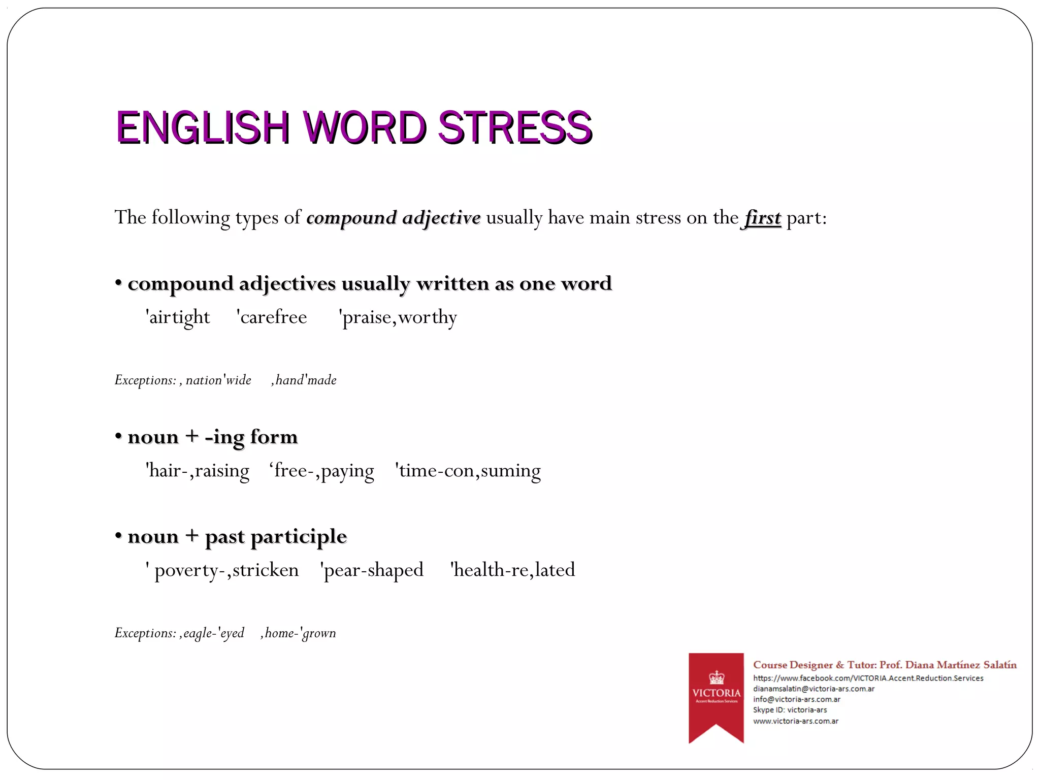 English word stress | PPT | Genealogy and Ancestry | Hobbies & Interests