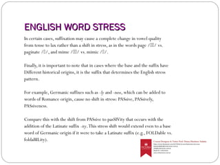 English word stress | PPT