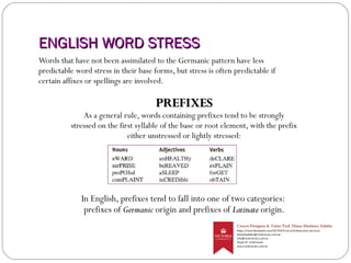 English word stress | PPT