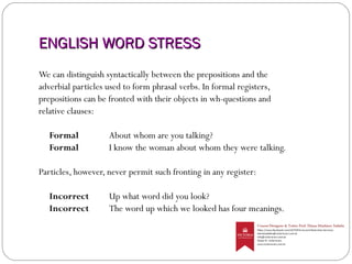 English word stress | PPT