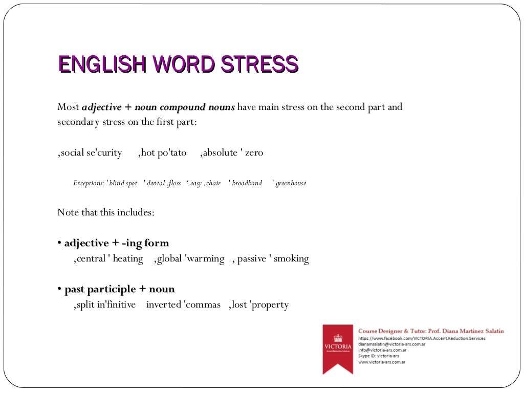 English word stress