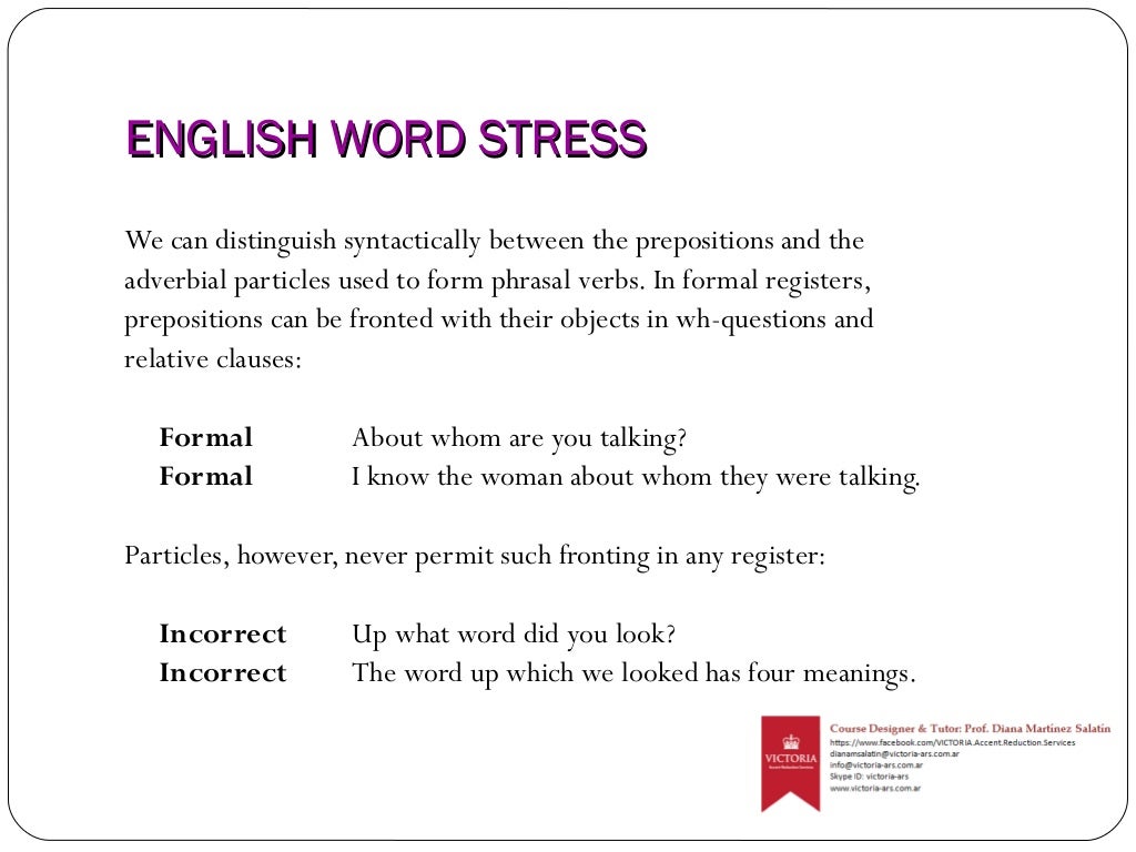 English word stress