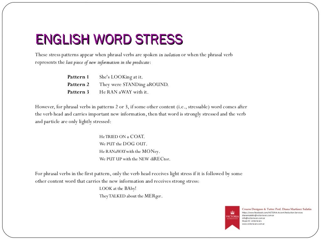 English word stress