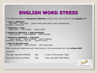 English word stress 2012 | PPT