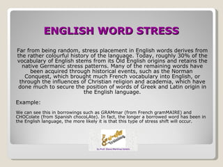 English word stress 2012 | PPT