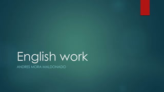 English work class | PPTX
