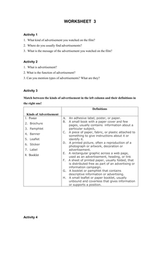 English worksheet xi | DOC