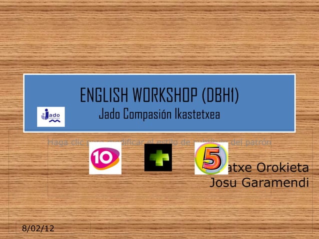 English workshop jado_dbh1 | ODP