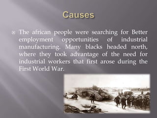 English work, the great migration. | PPT
