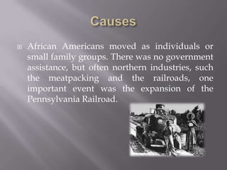English work, the great migration. | PPT