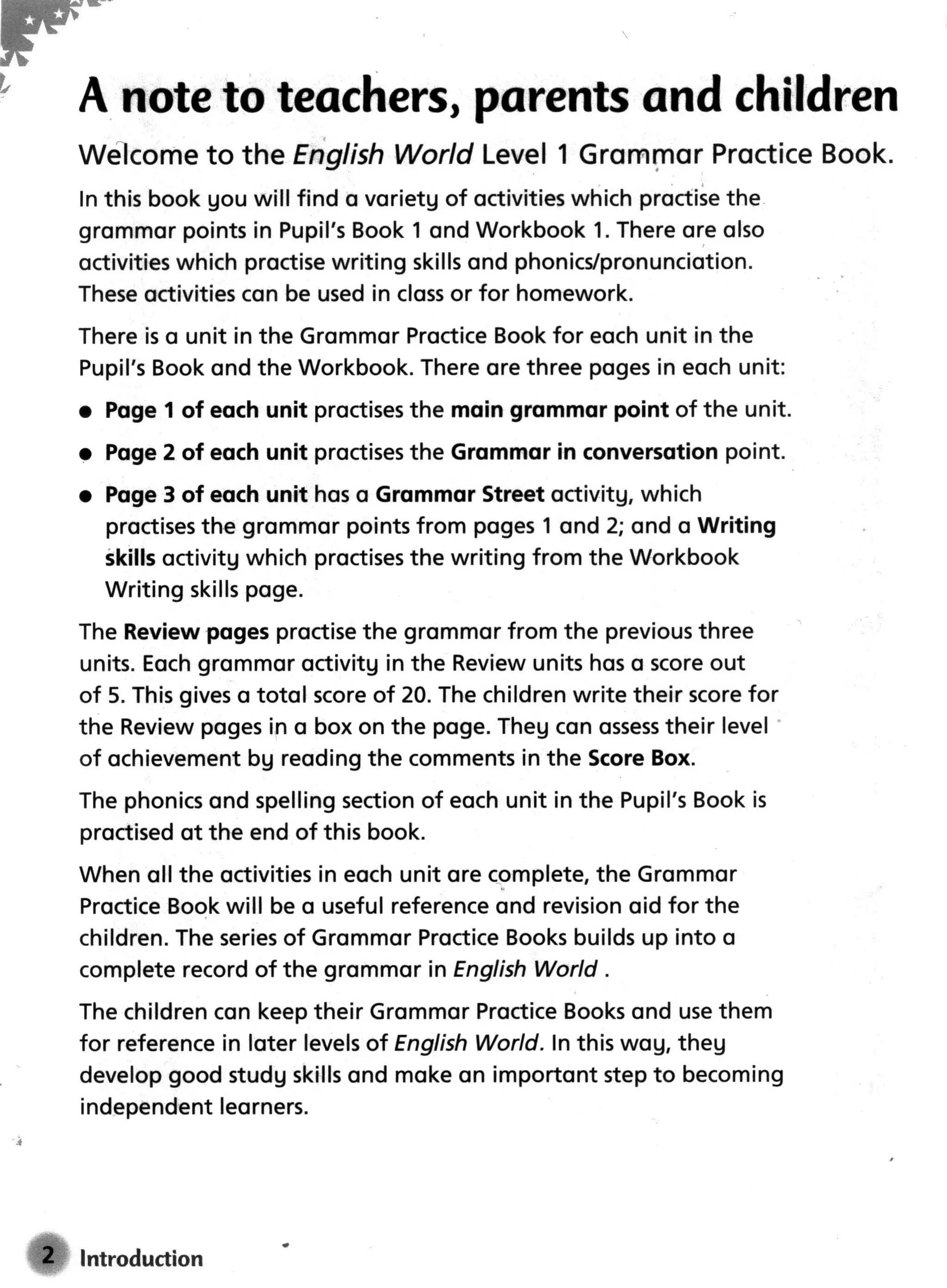 English world 1_-_grammar_practice_book | PDF