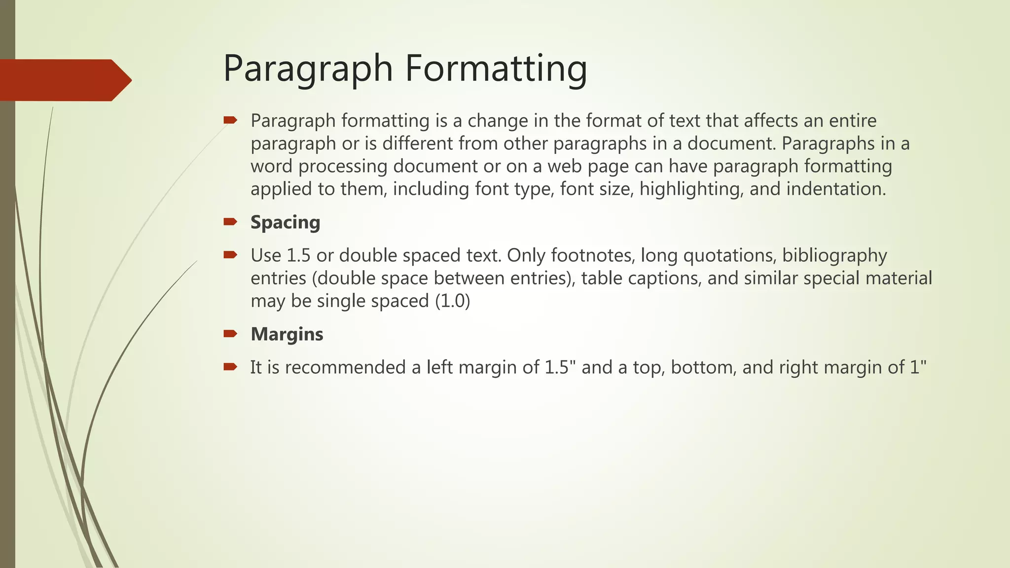 English writing formats | PPTX