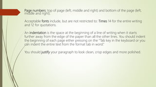 English writing formats | PPTX