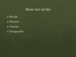 English writing skills | PPTX | Freelance Writing | Content Production