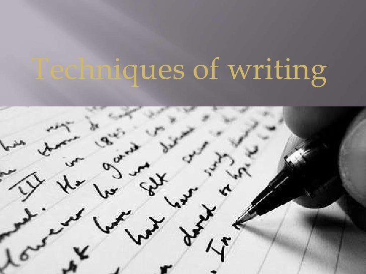 English writing techniques