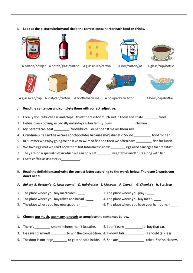 English written test | PDF