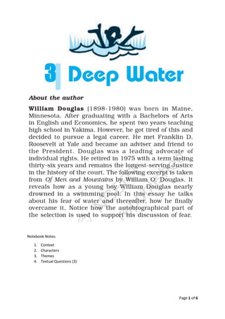 Deep Water_William Douglas_XII_English | PDF