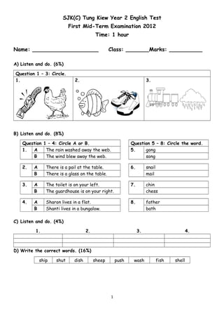 English year 2 | DOC
