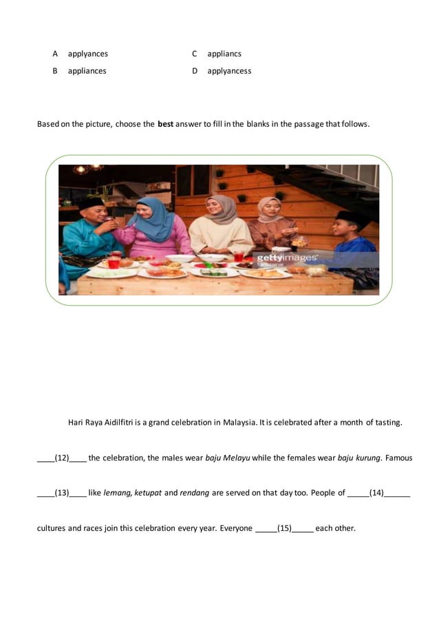 English year 4 paper i | PDF