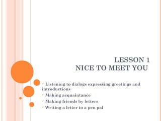 English zone 1 unit 1 | PPT