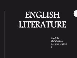 English Literature Ages (edited) | PPTX