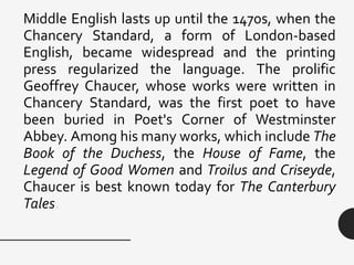 English Literature Ages (edited) | PPTX