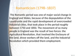 Overview of the Development of English Literature | PPT